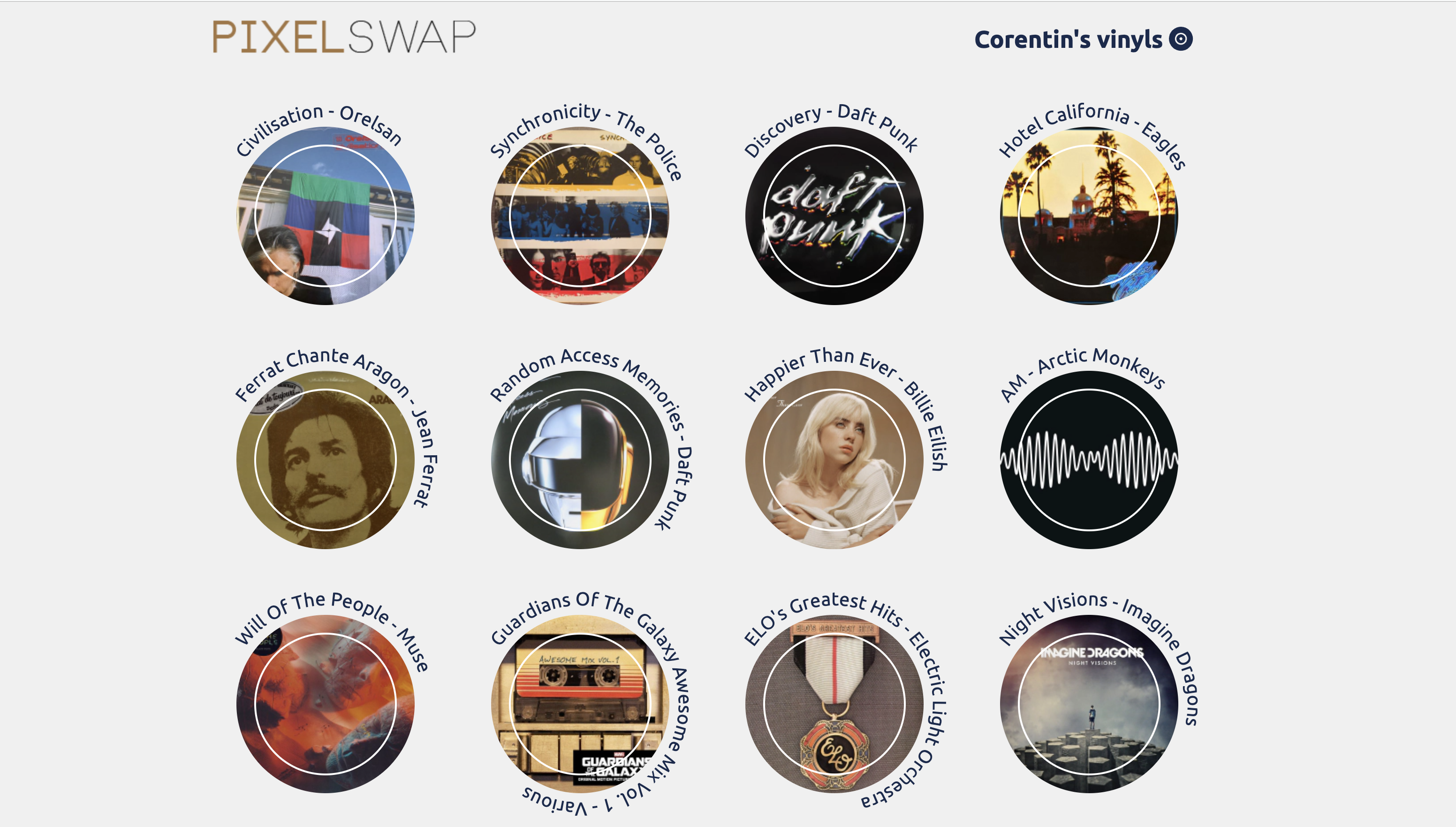 Displaying my vinyl collection from the Discogs API | PixelSwap | Blog by Corentin
