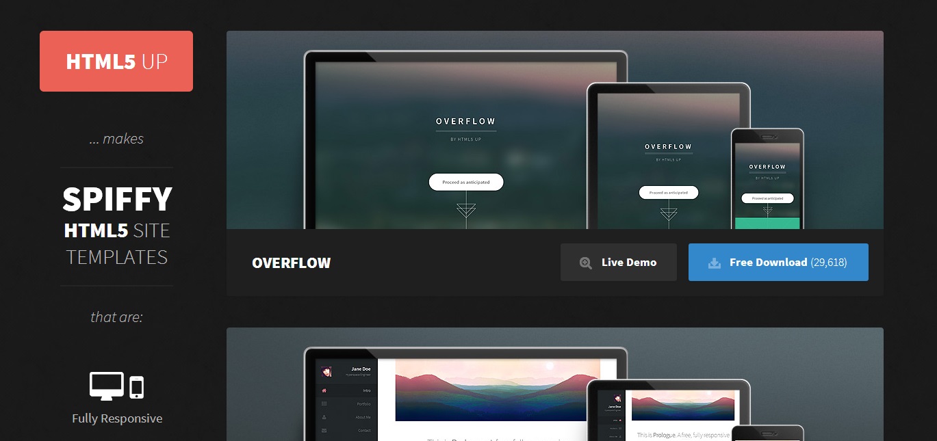 HTML5 UP ! De superbes templates html5 libres de droit | PixelSwap ...